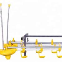 China Yellow Poultry Auto Drinker System Broiler Nipple Drinker With Cup for sale