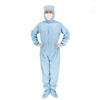 Quality Dust Free Coverall Suit For Medical Pharmacy Mushroom Mycology Cleanroom for sale