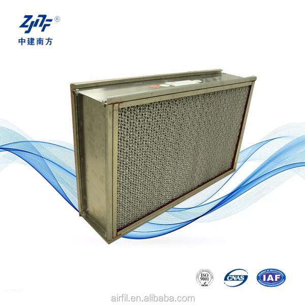 Quality H14 H13 250℃ Glass Fiber HEPA Filter , High Temp Resistant HEPA Air Filter Panel for sale