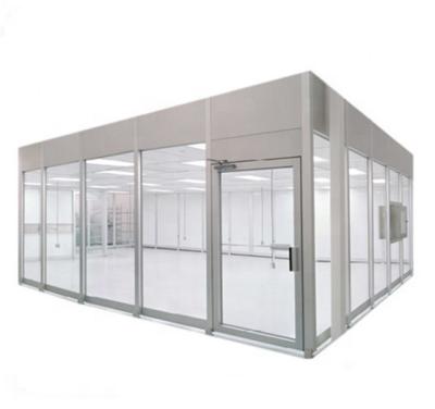 China Clean Room Booth Dust Free ISO 5 6 7 8 For Disinfecting Materials Class 100-100000 And H14 HEPA Filter for sale