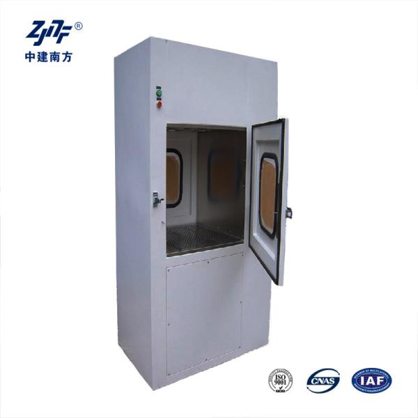 Quality Stainless Steel Secure Air Shower Pass Box With Electronic Interlock Aluminum Tank UV Light for sale