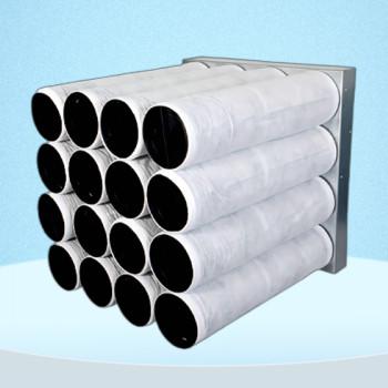 Quality Round Cylinder Chemical Hepa Air Filter For HVAC System 0.1 0.3 Micron for sale