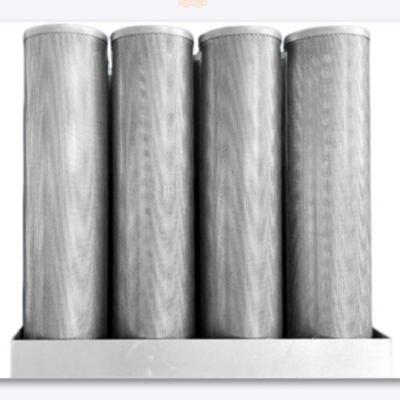 Quality Round Cylinder Chemical Hepa Air Filter For HVAC System 0.1 0.3 Micron for sale