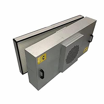 中国 アルミ合金 FFU HEPA H14 フィルターユニット スタイナンスステールボディ 500-2000 M3/h 空気流量 販売のため