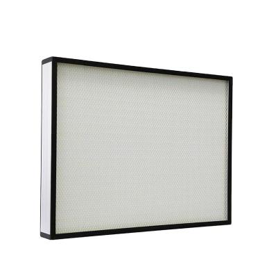 China Flujo de aire laminar PTFE Fibra de vidrio Precisión 0.3um Filtro HEPA con 99,99% de alta eficiencia en venta