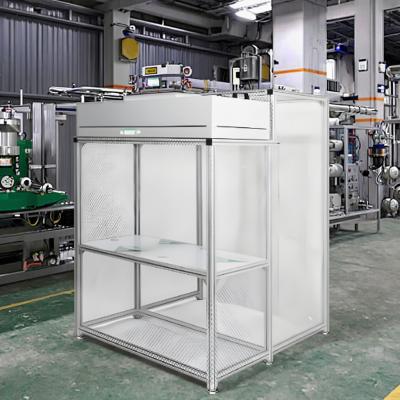 China Clean Room Booth Cold-roll Steel / Stainless Steel Body Material and Modular Design for Lower Construction Costs for sale