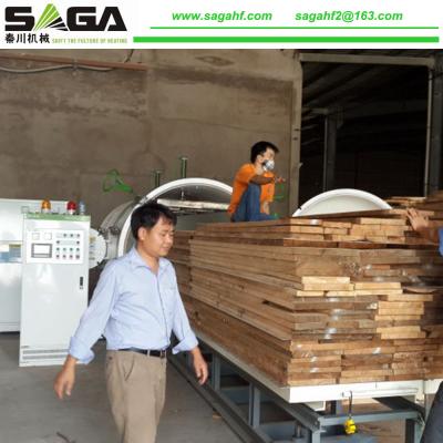 China Radio Frequency Wood Drying Oven Timber Dryer Kiln From SAGA for sale