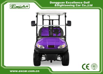 China Purple Electric Golf Car 2 Passenger Electric Golf Carts Trojan Battery for sale
