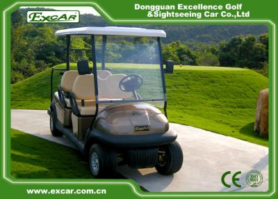 China Brown 6 Seats Electric Buggy Car Aluminum Wheel 48V 3.7KW 630KG for sale