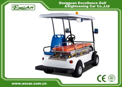 China EXCAR 2 Seat Hospital Electric Ambulance Car 3.7KW 48V Trojan Battery Ambulance Car for sale