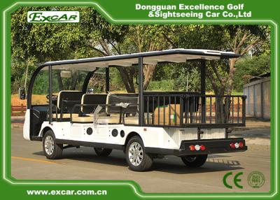 Cina Automobile facente un giro turistico elettrica bianca di EXCAR 72V 11 Seater con il canestro di stoccaggio in vendita