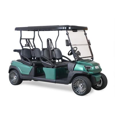 China Electric Tour Golf Buggy 4 Seats For On And Off Course 48V Lithium Battery Strong Power Customizable Accessories for sale