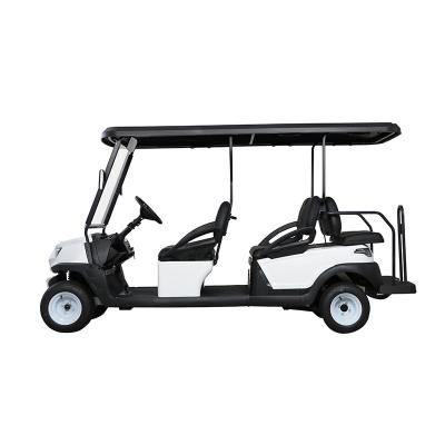 China 4+2 Seater Electric Sightseeing Golf Buggy With Lithium Battery for sale