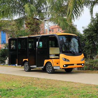 China 11 Passenger Fully Enclosed Electric Sightseeing Shuttle Bus for sale