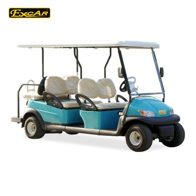 China Sky Blue Electric Golf Buggy 6 Seater for sale