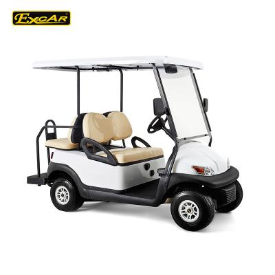 China 48V lithium Battery Powered Electric Golf Car EXCAR A1S2+2 White for sale