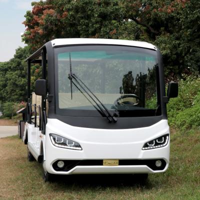 China EXCAR G1S14 White Electric Sightseeing Car 72V 210Ah Lithium Battery Powered for sale