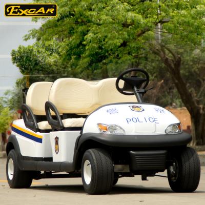 China EXCAR Open Roof Electric Security Patrol Car With Trojan Battery for sale