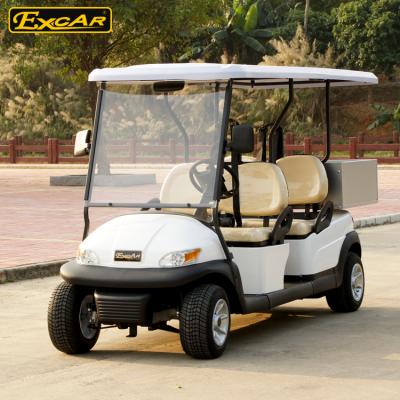 China EXCAR 4 Seater Fast Hotel Buggy Car With Cargo Bed Steel Chassis for sale
