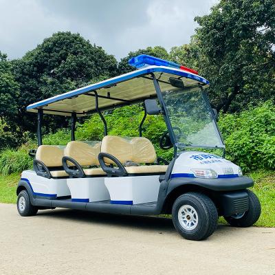 China Wholesale Electric Patrol Golf Cart 6 Seater With Lithium Battery for sale