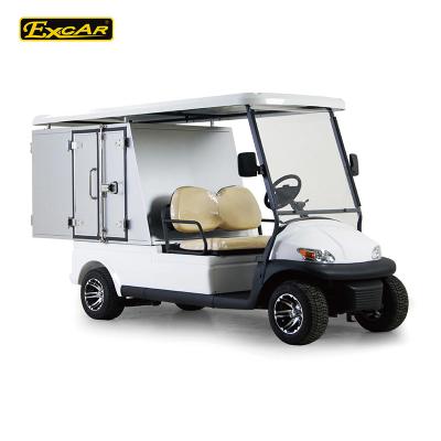 China 2 Seater Electric Cargo Vehicle With Closed Box & Rain Cover for sale