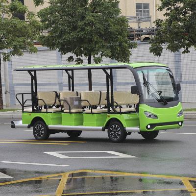 China 14 Passenger Excursion Electric Sightseeing Shuttle Bus With 72V Lithium Battery for sale