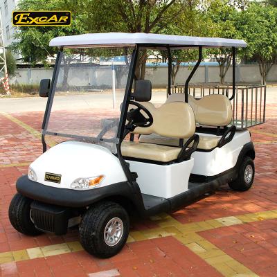 China White Hotel Buggy Car With ADC Brand Motor Electromagnetic Brake for sale