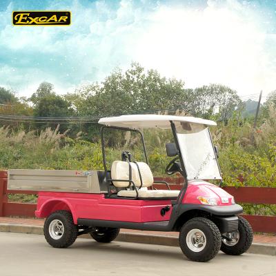 China Pink Open Cargo Electric Golf Vehicle  Curtis Controller 3700W，Electric Utility Carts Equipped with Trojan Battery Motor for Optimal Performance for sale