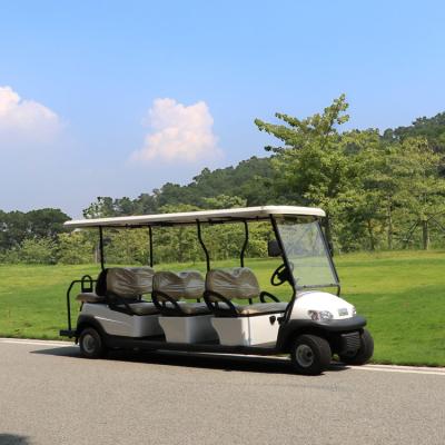 China Chinese Manufacture Certificated Electric Golf Carts with 6+2 Seaters Color Optional for sale