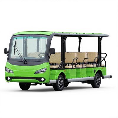 China Mini Electric Tourist Bus With Four Wheels Hydraulic Braking System for sale
