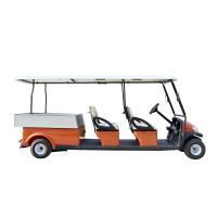 China 4 Seater Utility Cart with Cargo Box 48V 5KW 580kg Payload Electric Golf Buggy for sale