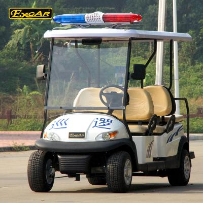 China 4 Seater Electric Golf Cart For Security Cruise Car With Caution Light for sale