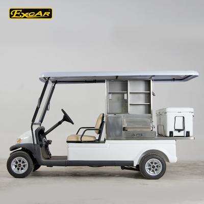 China Chinese Excar Manufacture Aluminum Electric Food Cart 2 seats Buggy Car for sale