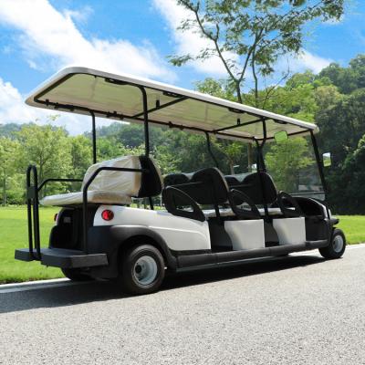 China 48V 3.7KW 8 Seater Golf Buggy / Electric Sightseeing Car With Deep Cup Holders for sale