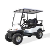 China EXCAR White Electric Hunting Cart 48V 275A with Curtis Controller - 4-Seat Off-Road Vehicle 45km/h Speed for sale