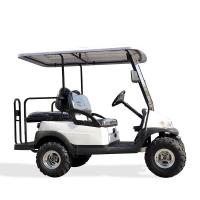 China EXCAR White Electric Hunting Cart 48V 275A with Curtis Controller - 4-Seat Off-Road Vehicle 45km/h Speed for sale