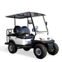 China EXCAR White Electric Hunting Cart 48V 275A with Curtis Controller - 4-Seat Off-Road Vehicle 45km/h Speed for sale
