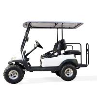 China EXCAR White Electric Hunting Cart 48V 275A with Curtis Controller - 4-Seat Off-Road Vehicle 45km/h Speed for sale