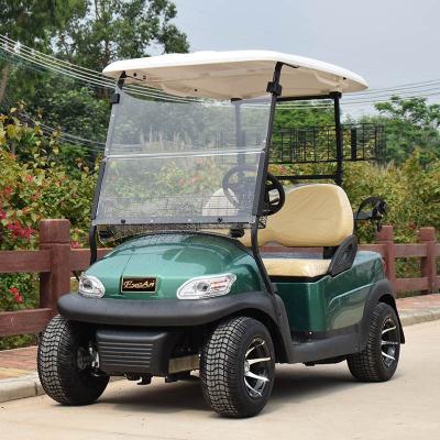 China 2 Passenger Electric Club Car Golf Buggy Green Color 2900*1200*1700mm for sale
