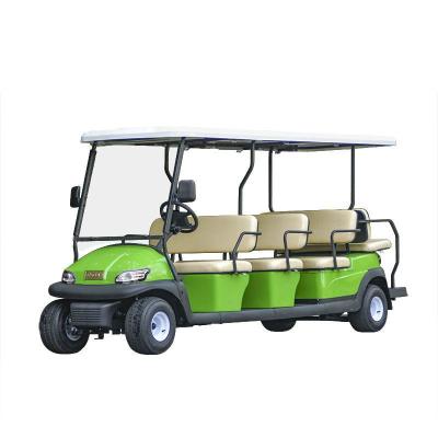 China Tourist Electric Sightseeing Car , 3.7kw 48v Trojan Battery Operated Golf Cart for sale