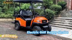 M1S2+2FF Qrange A Closer Look: 48V Electric Golf Buggy with Red/Blue Strobe Light With Trojan Battery