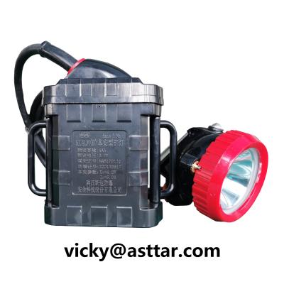 China Asttar intrinsically safe mining hard hat lamp rechargeable mining headlight KL4LM(B) for sale