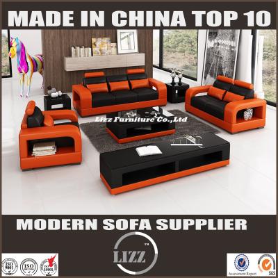 China New Italy Design Modern Pure Leather Sofa Furniture LZ1988 for sale