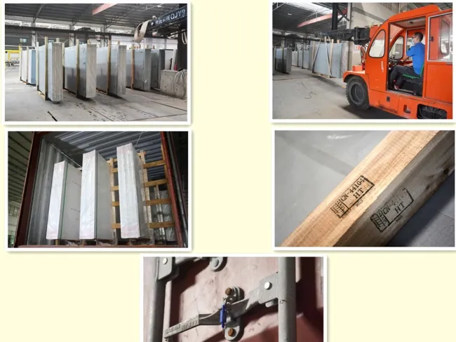 Factory Supplier Calacatta Grey Quartz Slabs Artificial Quartz Stone