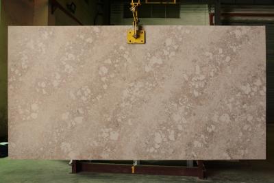6mm Thickness Artificial Quartz Stone Light Yellow For Interior