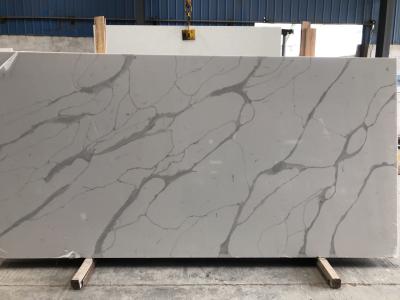 中国 Calacattaのよごれ止めの人工的な水晶石造りの台所カウンタートップ3200*1600*20mm/30mm 販売のため