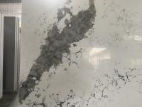 China Marble Look Engineered Quartz Stone Slabs 3200x1800mm for Kitchen Benchtop for sale