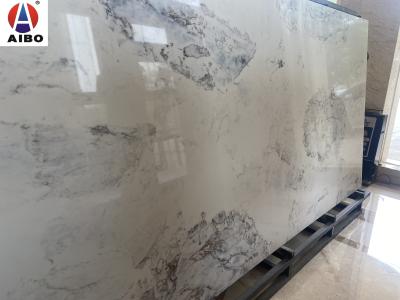 中国 New Arrival Calacatta White Artificial Crystal Extra White Marble Stone Quartz Slabs Porcelain Artificial Quartz Stone 販売のため