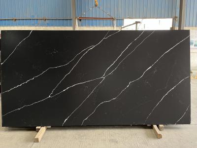 China White Vein Calacatta Quartz Stone Black Marble Slab Counter Top Countertop For Kitchen Countertop for sale