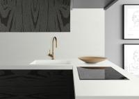 China Solid White 93% Artificial Quartz Stone 6-30mm for Kitchen Countertop Bathroom for sale